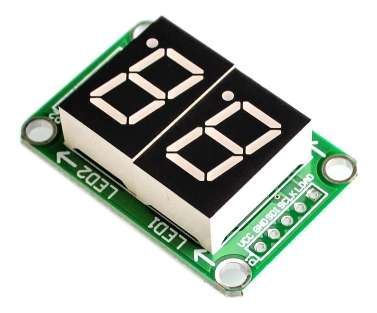 Módulo Display 7 Segmentos 2 Digitos - Vermelho - Smartcomp seu ...