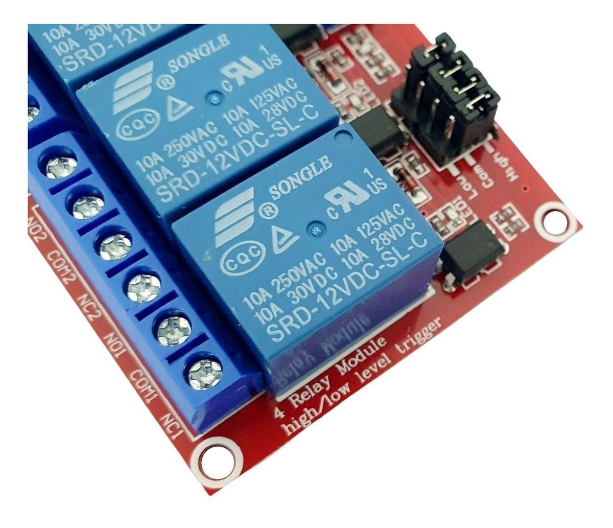 Módulo Rele 12V 10A 4 Canais Com Borne Kre - Smartcomp seu fornecedor confiável. Atendemos ...