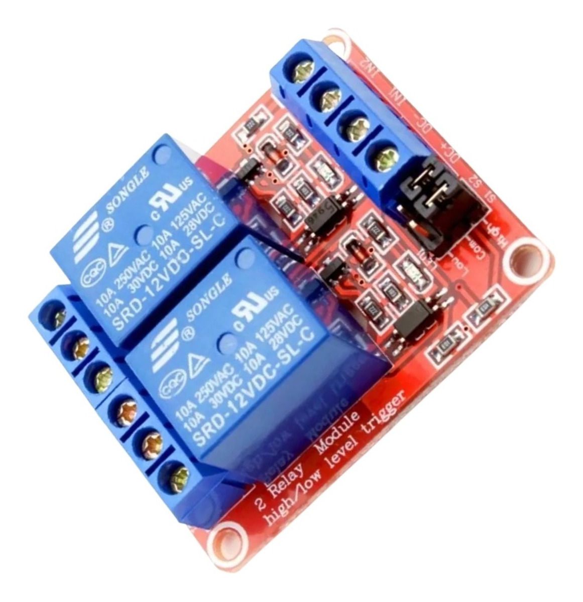 Módulo Rele 12V 10A 2 Canais Com Borne Kre - Smartcomp seu fornecedor ...