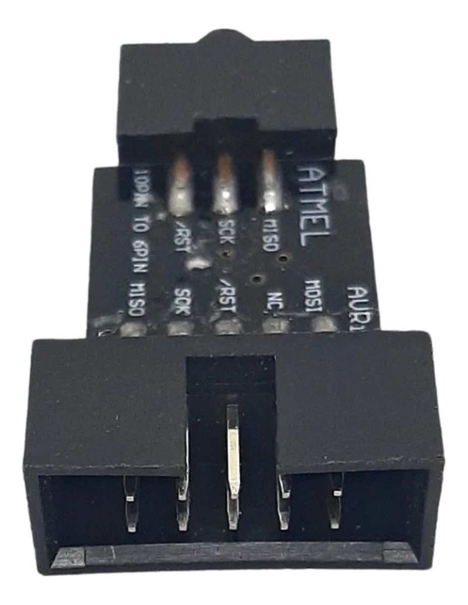 Modulo Adaptador Usbasp Para Atmel Avr 6/10 Pinos Stk500 - Smartcomp ...