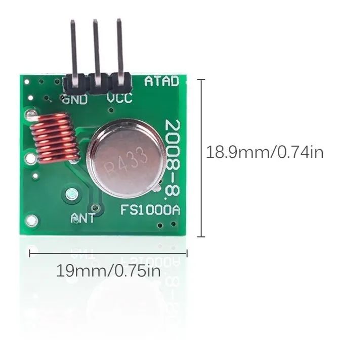 Módulo Rf 433Mhz - Transmissor E Receptor - Smartcomp seu fornecedor ...