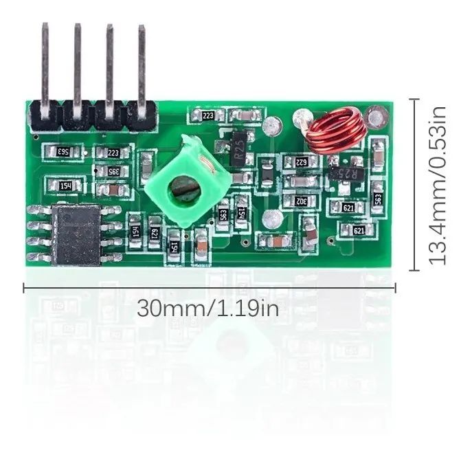 Módulo Rf 433Mhz - Transmissor E Receptor - Smartcomp seu fornecedor ...