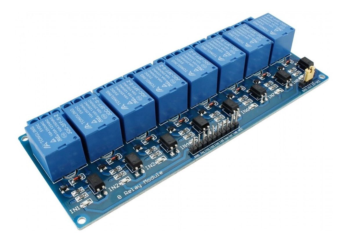 Módulo Rele - 8 Canais - 5V/10A - Smartcomp seu fornecedor confiável ...