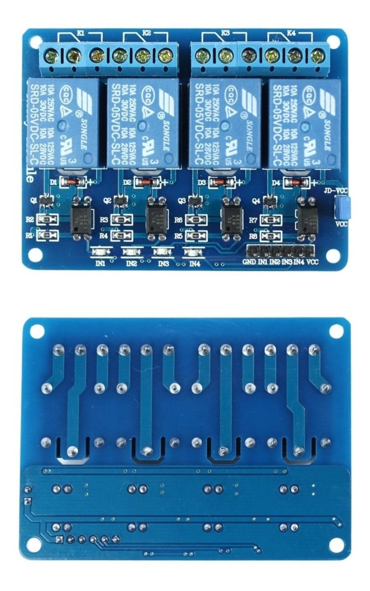 Módulo Rele - 4 Canais - 5V/10A - Smartcomp seu fornecedor confiável ...
