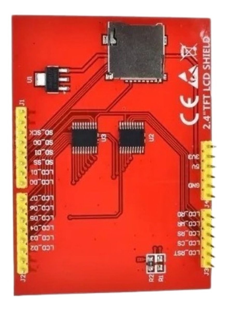 Display TFT Touch Screen 2.4" Shield com Slot SD para Arduino ...