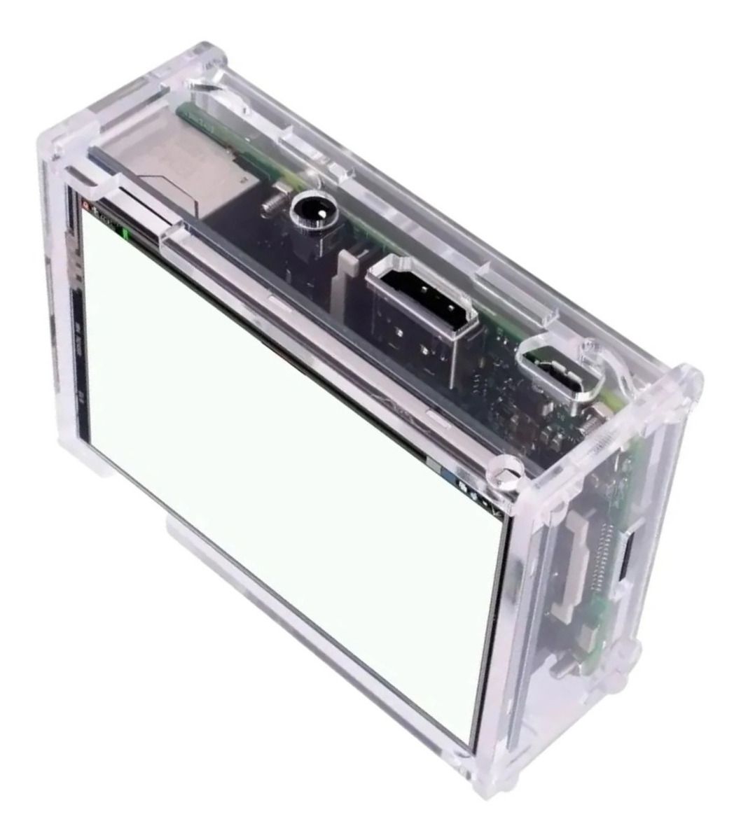 Case Para Raspberry Pi 3 E Display 3,5" De Acrilico Incolor - Smartcomp seu fornecedor confiável ...