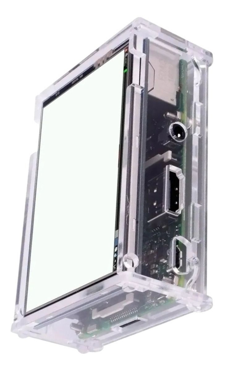 Case Para Raspberry Pi 3 E Display 3,5" De Acrilico Incolor - Smartcomp ...