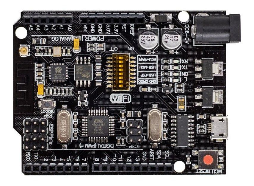 Placa Uno Atmega328 Esp8266 Wifi Ch340 Com Cabo Usb - Arduino - Smartcomp seu fornecedor ...