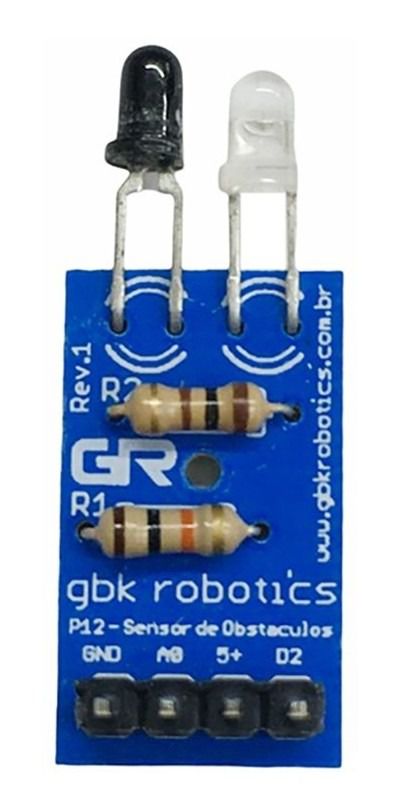 Módulo Sensor de Obstáculos P12 - GBK para Arduino e Projetos de Robótica - Smartcomp seu ...