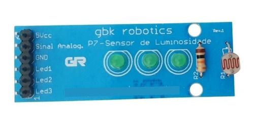 Módulo Sensor de Luz P7 - GBK com LEDs Integrados para Controle de ...