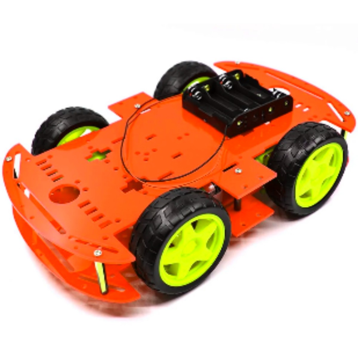 Carrinho Chassi 4WD 4 Rodas Carro Robô Arduino - Segue Faixa ...