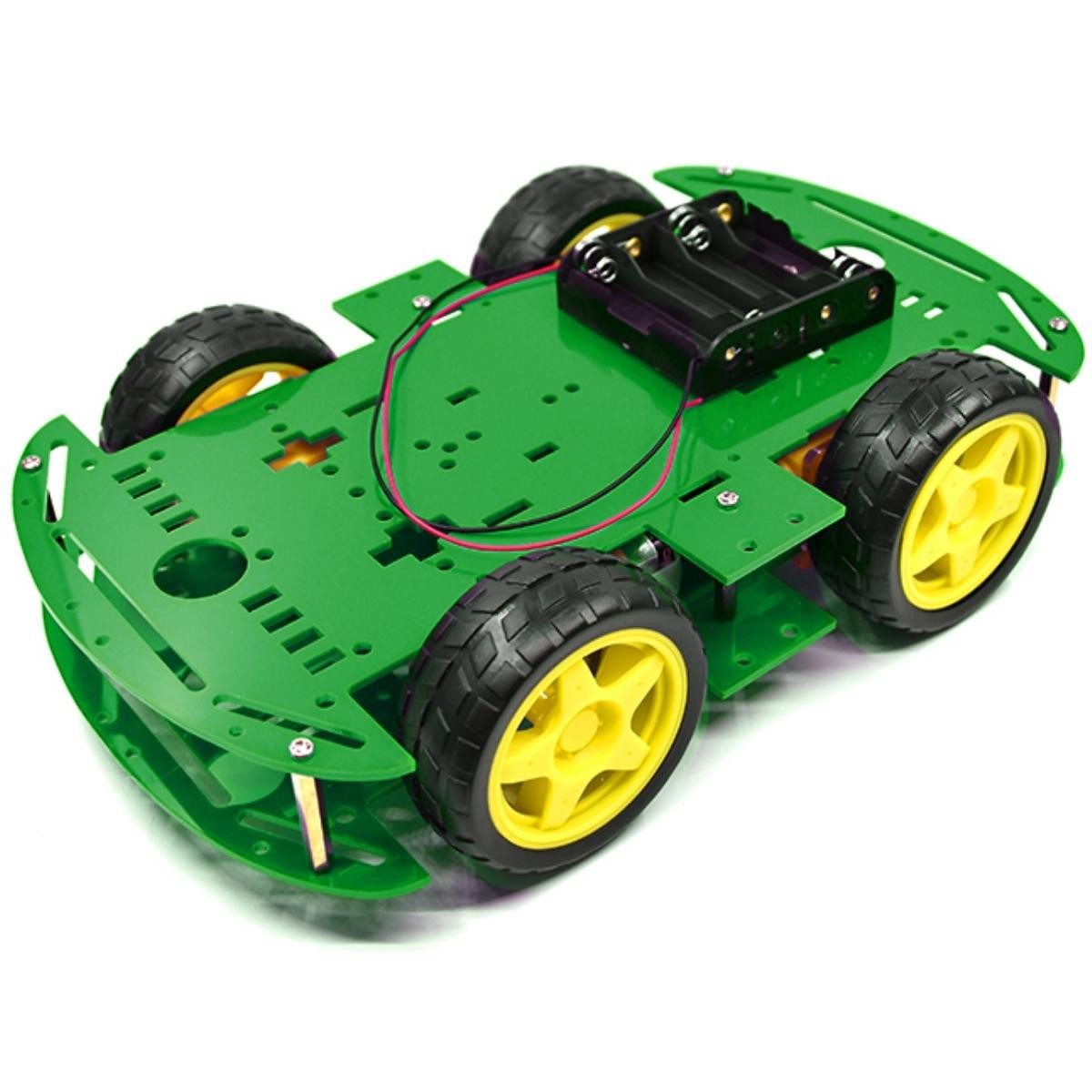 Carrinho Chassi 4WD 4 Rodas Carro Robô Arduino - Segue Faixa ...