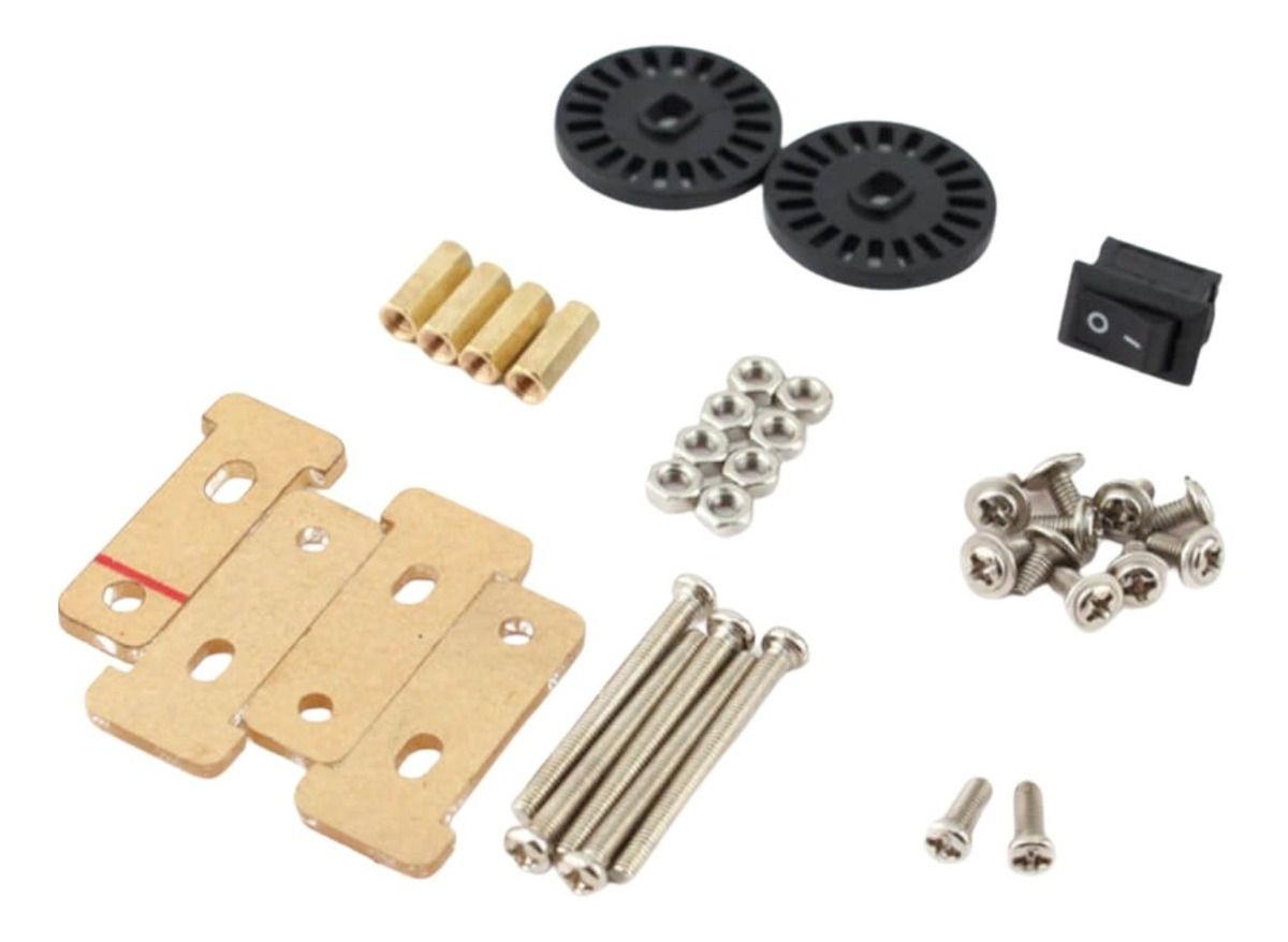 Kit Chassis 2WD 2 Rodas para Arduino (Robôs seguidores de linha ...
