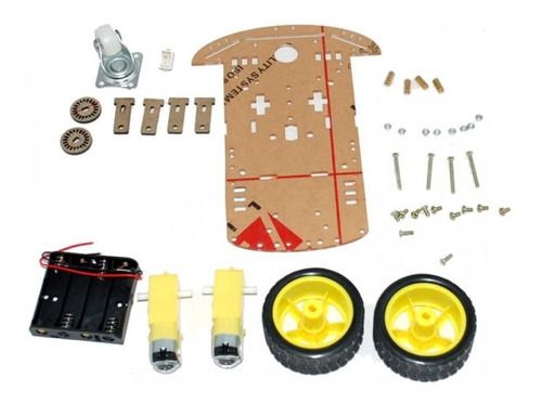 Kit Chassis 2WD 2 Rodas para Arduino (Robôs seguidores de linha ...