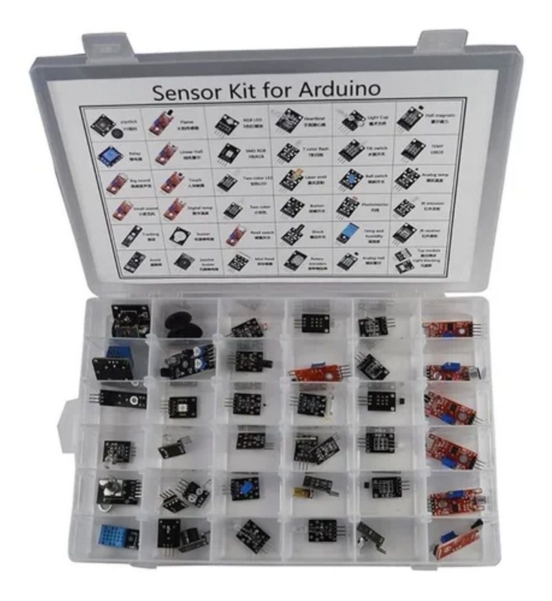 Kit 37 Sensores Para Arduino Com Caixa Organizadora - Smartcomp seu fornecedor confiável ...
