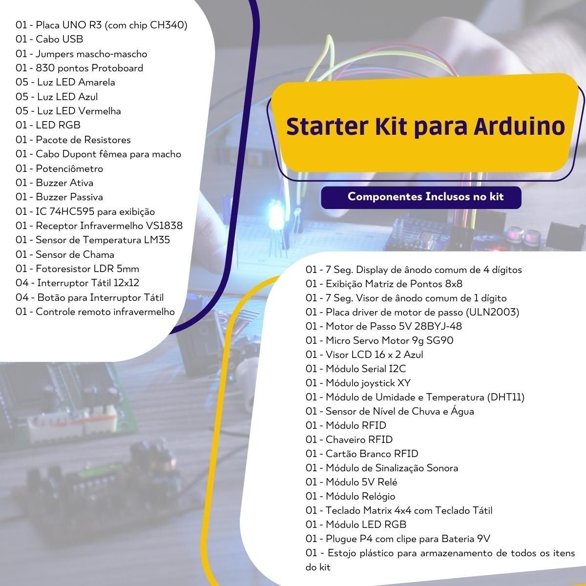 Kit Arduino Uno Rfid Completo Com Maleta Plástica - Smartcomp seu fornecedor confiável ...