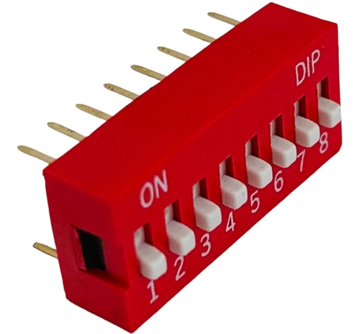 Chave Dip Switch 8 Vias 180° - Pacote Com 5 Peças - Smartcomp seu ...