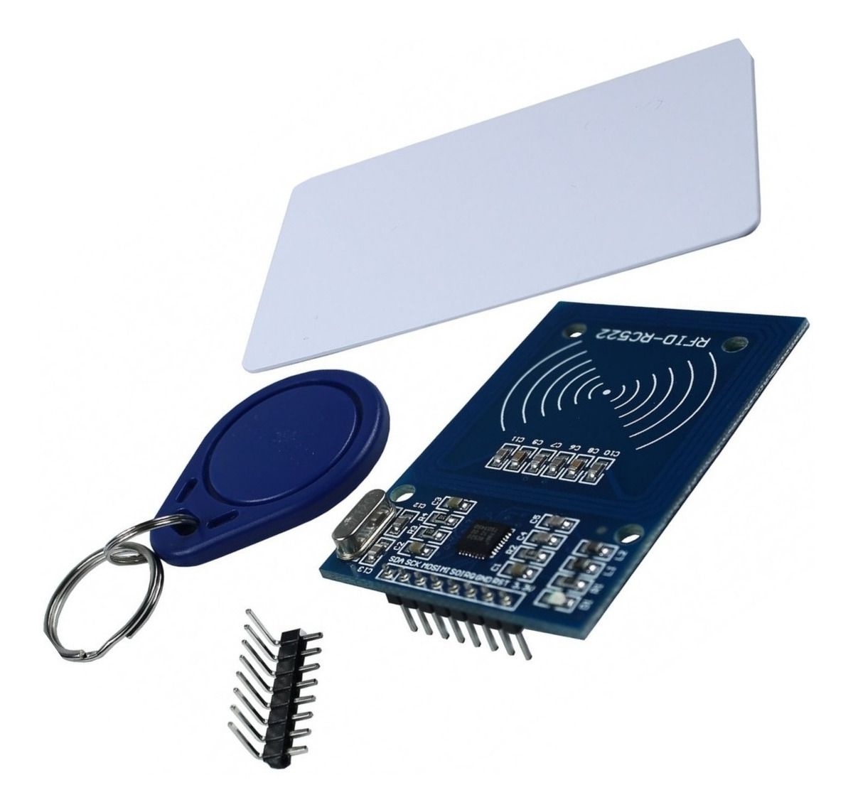 Kit RC522 13,56 Mhz Leitor RFID + Tags (Chaveiro + Cartão) - Smartcomp ...