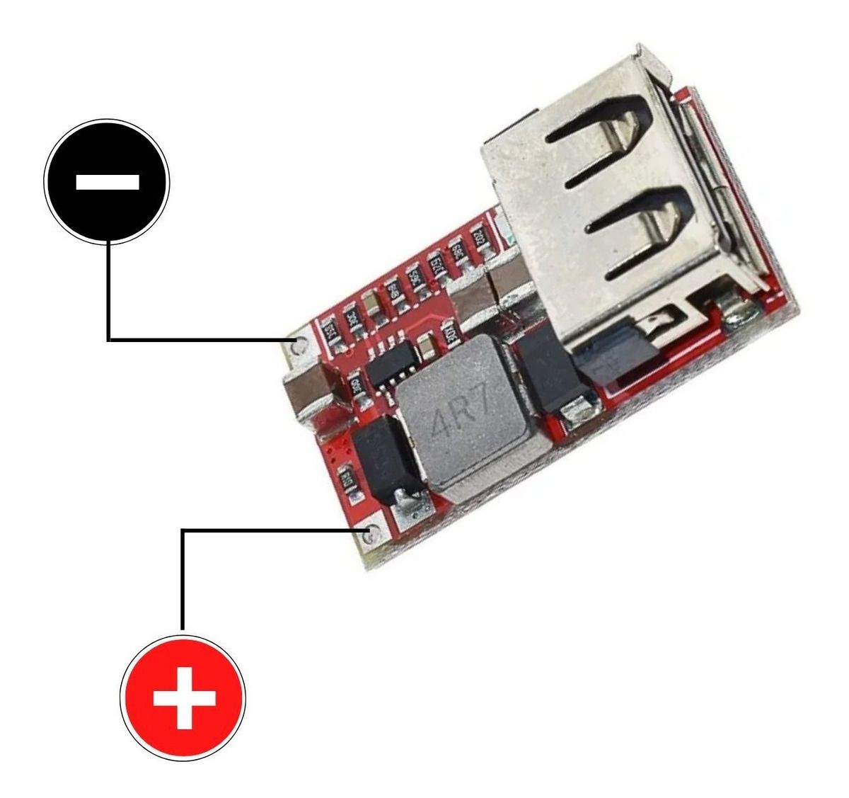 Modulo Conversor Step Down 6/24VDC para 5V 3A USB - Smartcomp seu ...