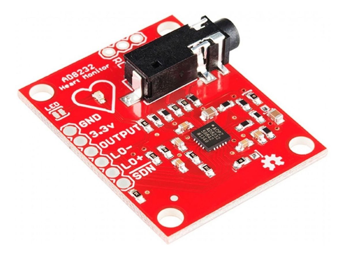 Sensor Cardíaco Arduino AD8232 ECG + Cabo Triplo e Eletrodos ...