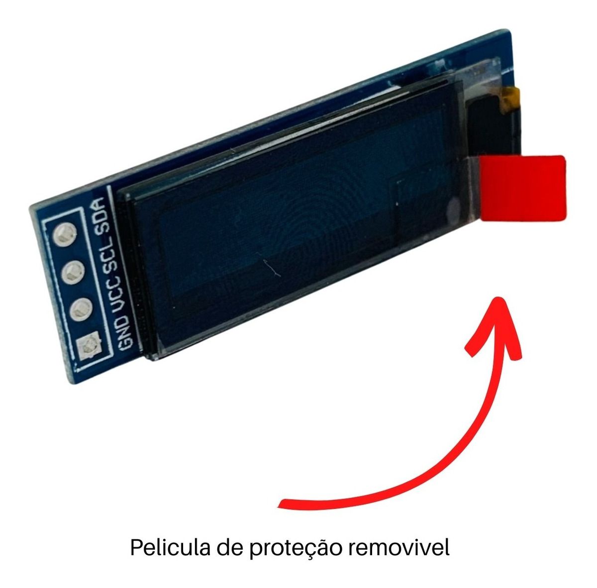 Display OLED 0.91" I2C 128x32 Azul - 4 Pinos para Arduino. - Smartcomp seu fornecedor confiável ...