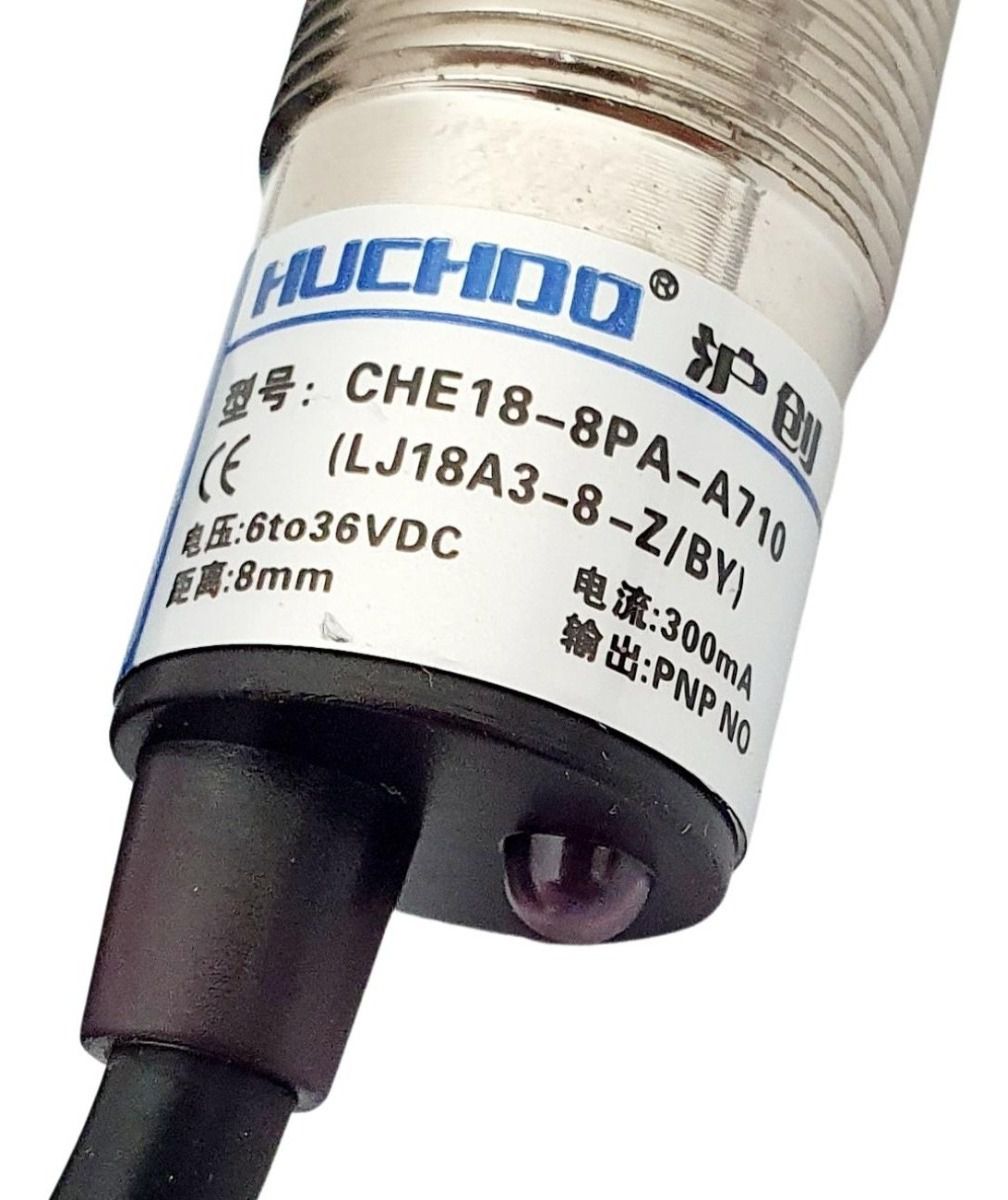 Sensor Indutivo M18 (Distância Sensora 8mm) - LJ18A3-8-Z/BY PNP NA 6~36VDC - Smartcomp seu ...