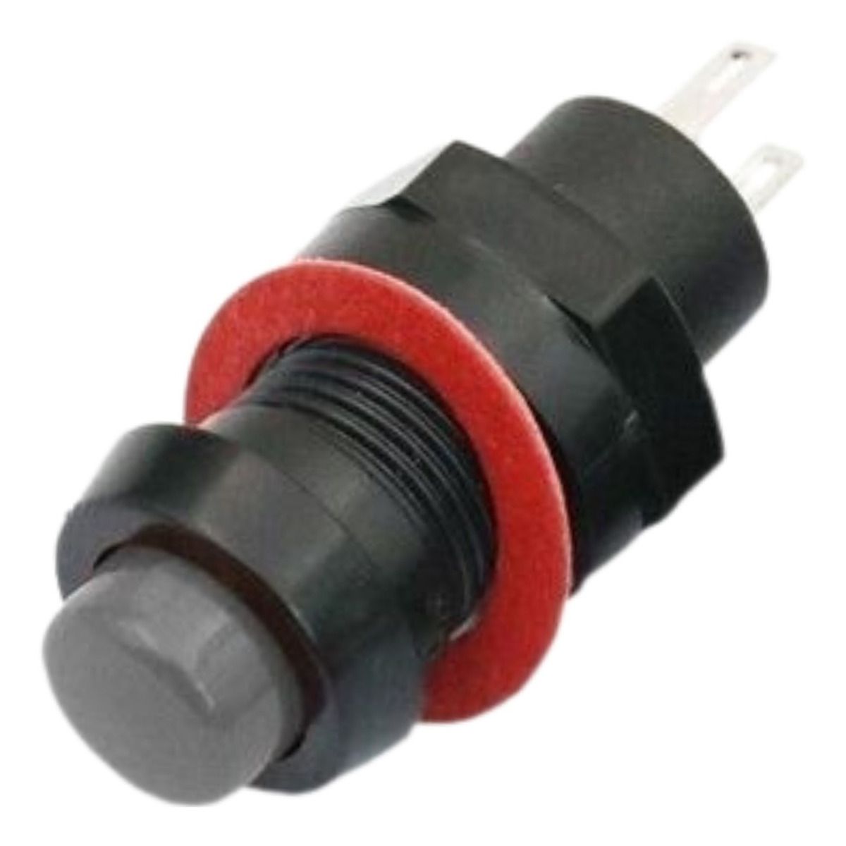 Chave Botão Push Button DS-211 250VAC, 1A, 2T com Trava Preto - Kit 10 ...