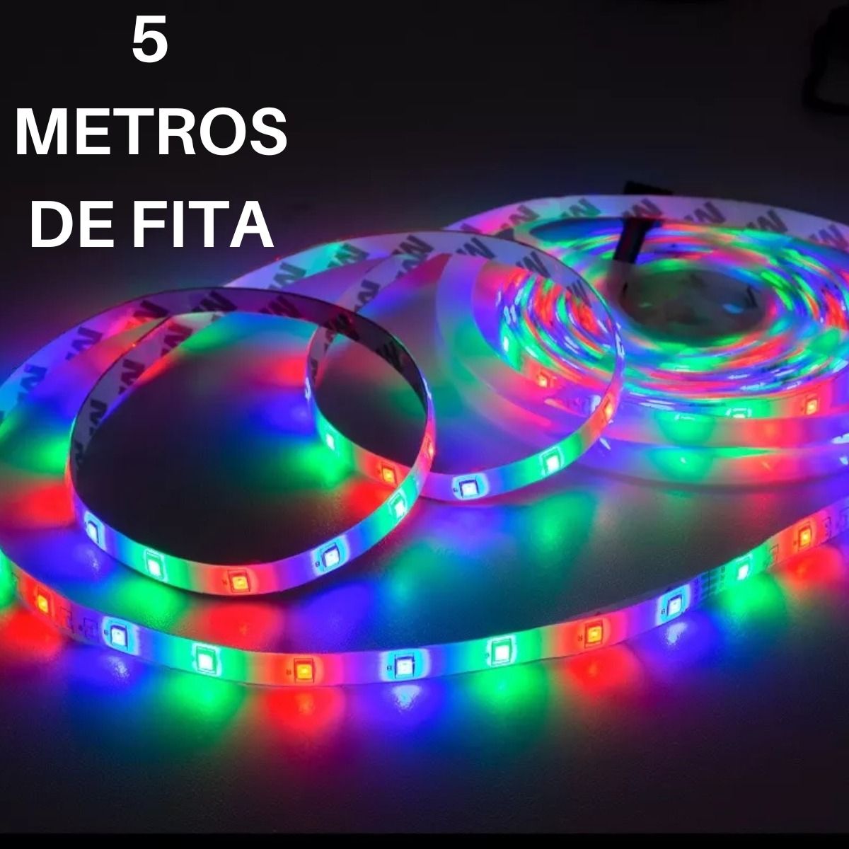 Kit Fita De Led RGB 5050 Com Fonte 12V - 5 Metros - Smartcomp seu ...