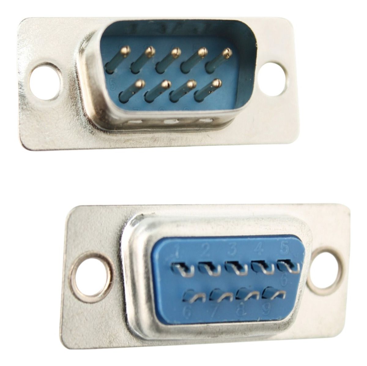 Conector Db9 Macho Rs232 Serial + Capa Curta Cinza - 10 Peças ...