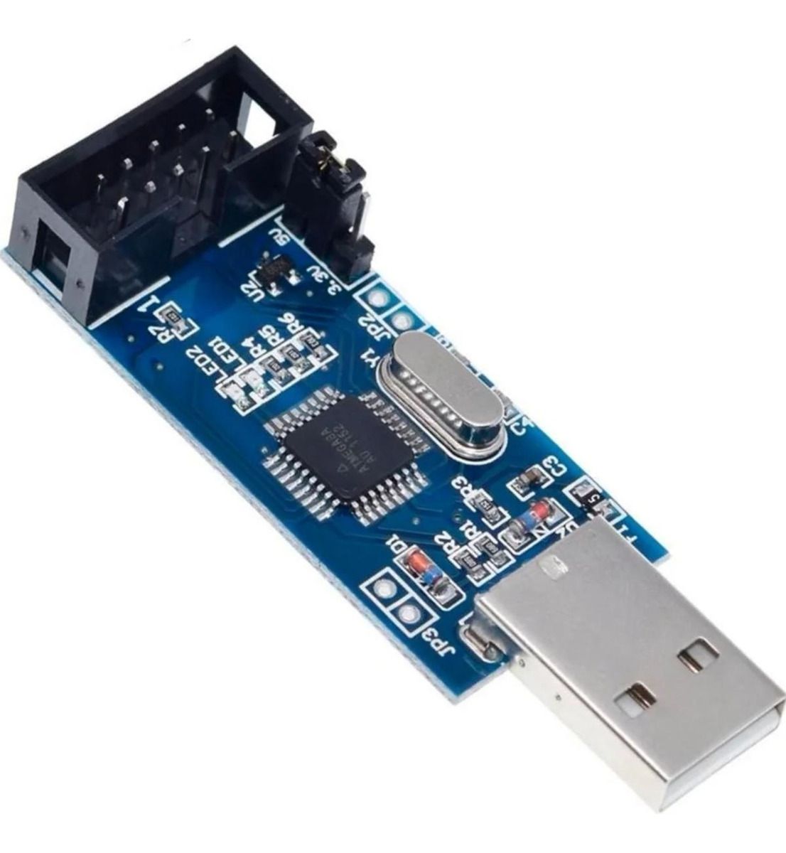 Programador Gravador Atmel Avr Usbasp + Adaptador Avr 6 Pinos ...