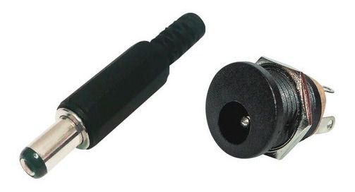 Conector Plug Jack Femea J4 + Macho P4 2.1x5.5mm - 20 Peças - Smartcomp ...