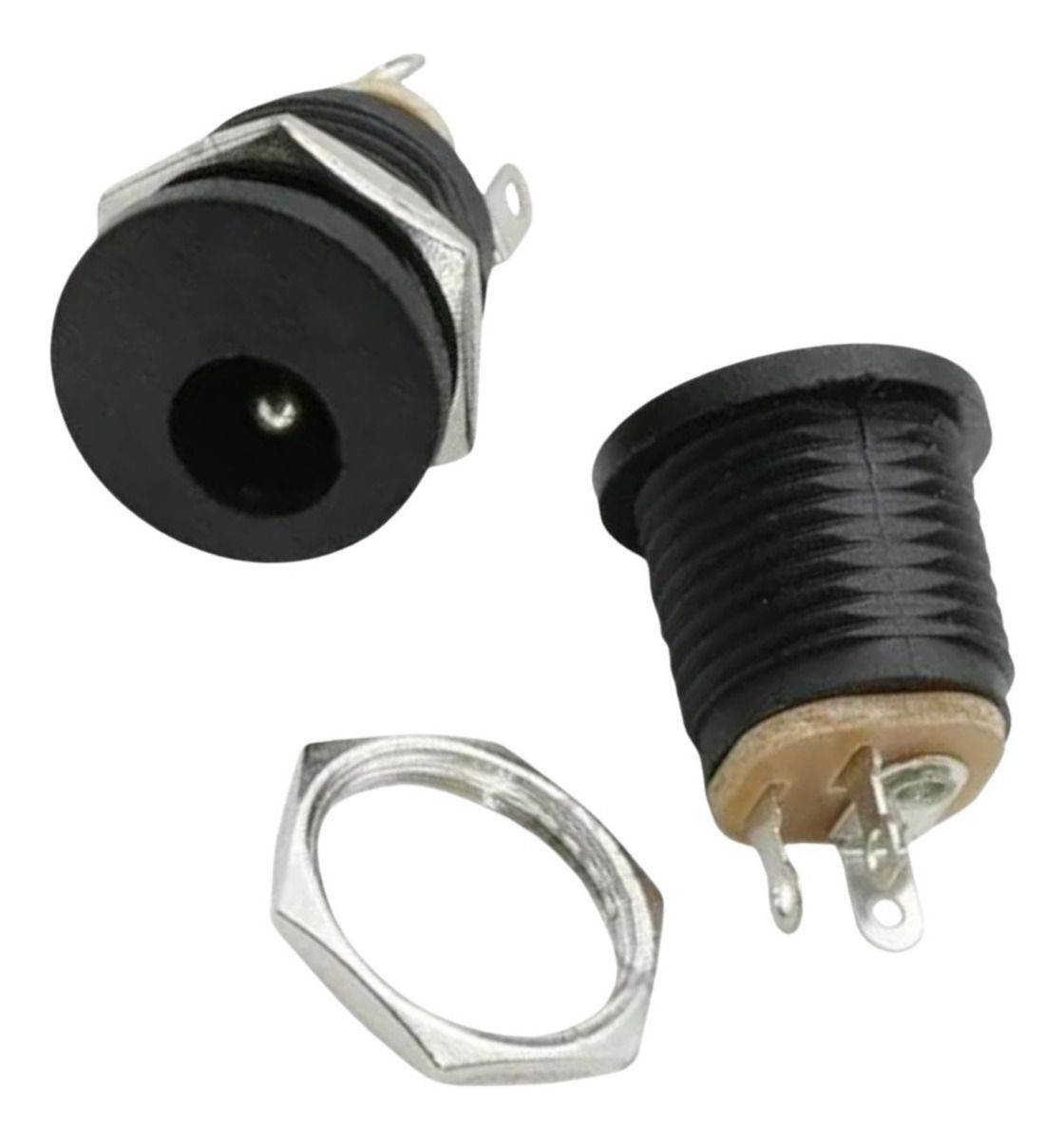 Conector Plug Jack P4 Femea J4 2.1mm (DC-022) para Painel e Pedais ...