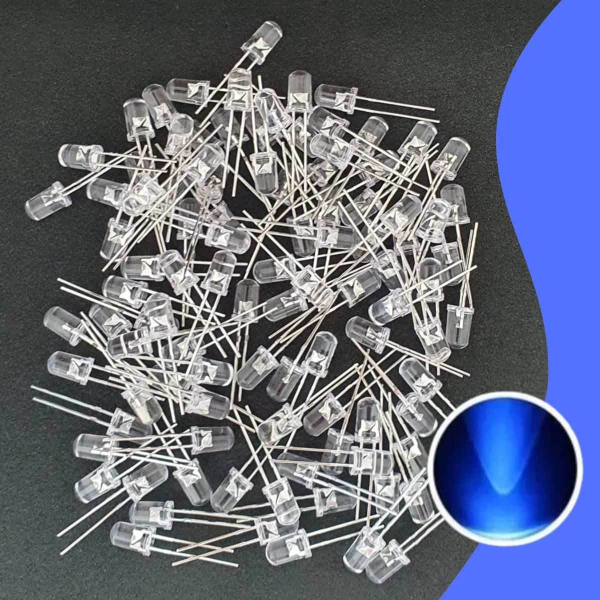 Led Alto Brilho Azul 5mm - 100 Peças - Smartcomp seu fornecedor ...