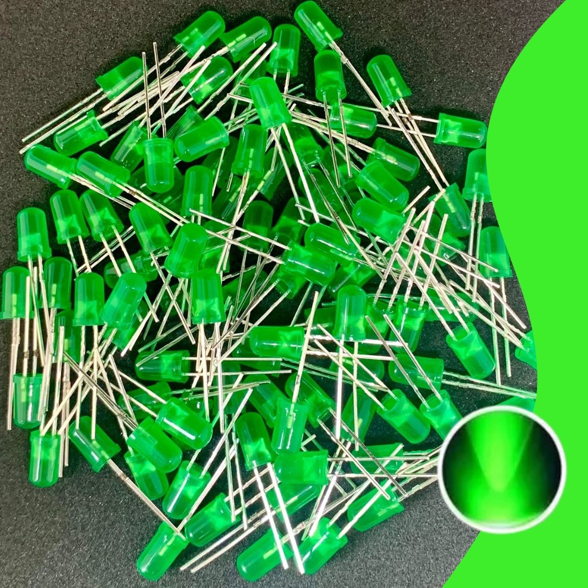 Led Difuso Verde 5mm - 1000 Peças - Smartcomp seu fornecedor confiável ...