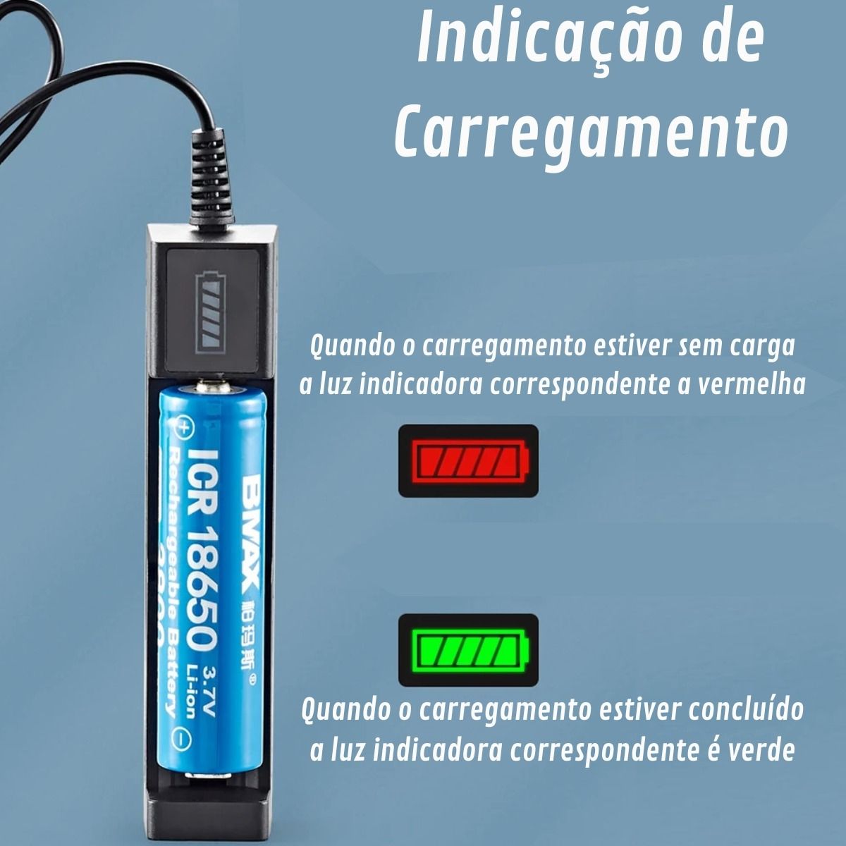 Carregador USB Pilha Bateria Recarregável 18650 16650 14500 Regulavel ... Carregador USB Pilha Bateria Recarregável 18650 16650 14500 Regulavel ...