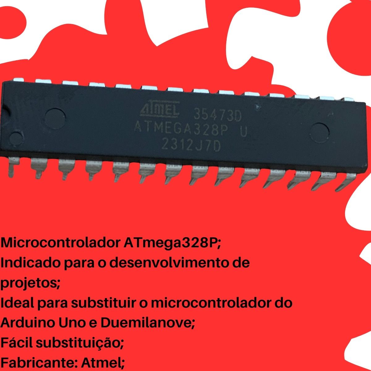 Microcontrolador Atmega328p-pu Atmega328 Para Arduino - Smartcomp seu fornecedor confiável ...