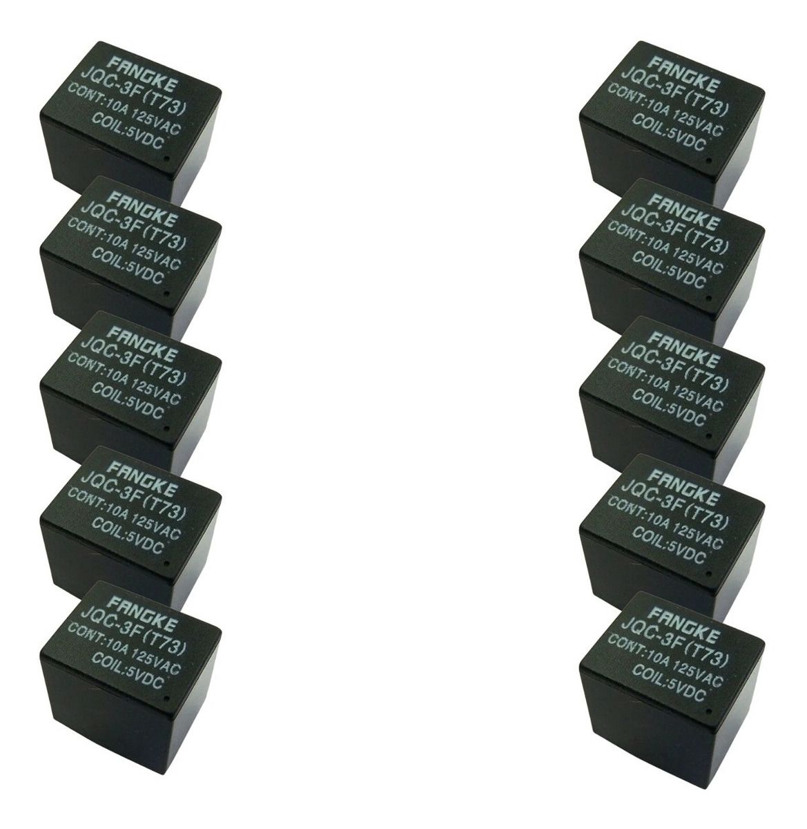 Kit 100 Rele Relay T73 Dc 5v - 5 Terminais 10a 125v Arduino - Smartcomp ...