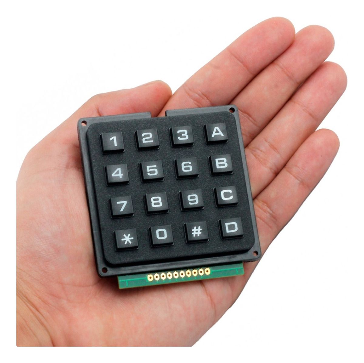 Modulo Teclado Matricial 16 Karet Teclas Alfanumérico 4x4 Arduino ...
