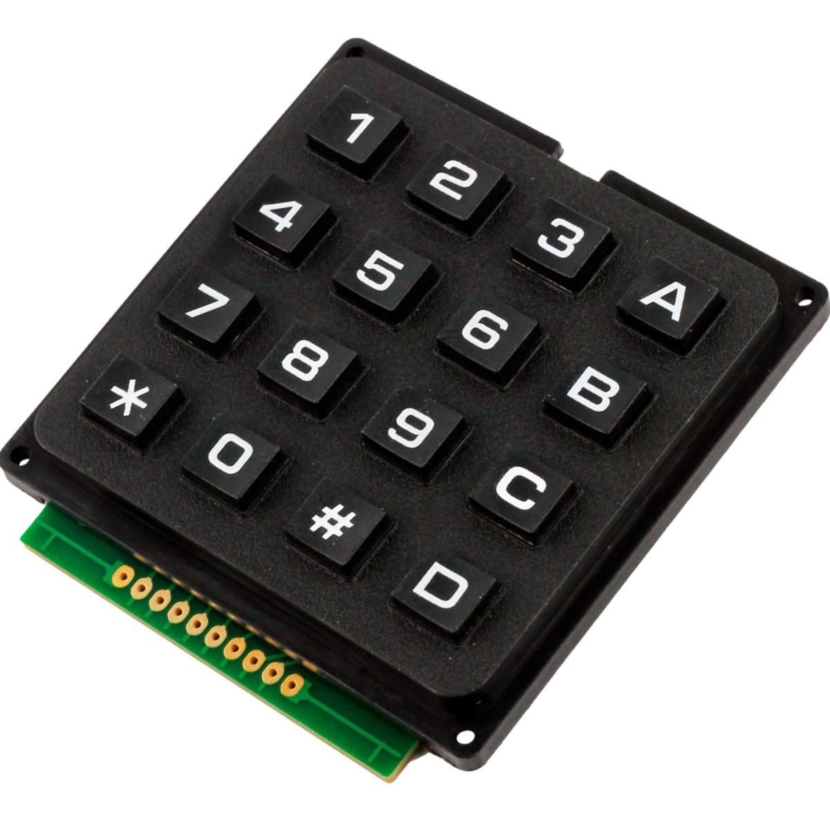 Modulo Teclado Matricial 16 Karet Teclas Alfanumérico 4x4 Arduino ...