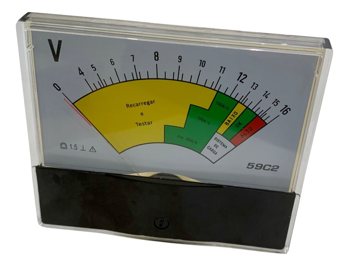 Voltímetro Analógico Modelo 59C2-16V (3116) - Smartcomp seu fornecedor ...
