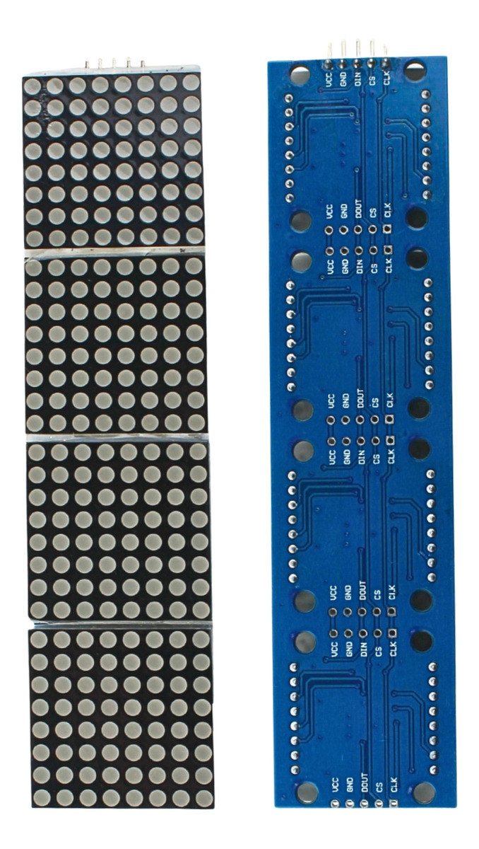 Modulo Display Matriz De Led Vermelho 8x32 Chip Max7219 Para Arduino - Smartcomp seu fornecedor ...