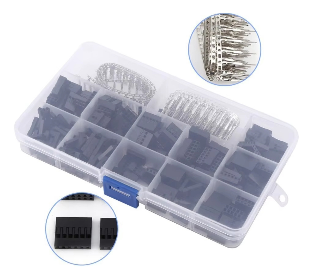 Kit 620 Conectores Dupont Macho/fêmea 2.54mm Com Maleta Organizadora - Smartcomp seu fornecedor ...