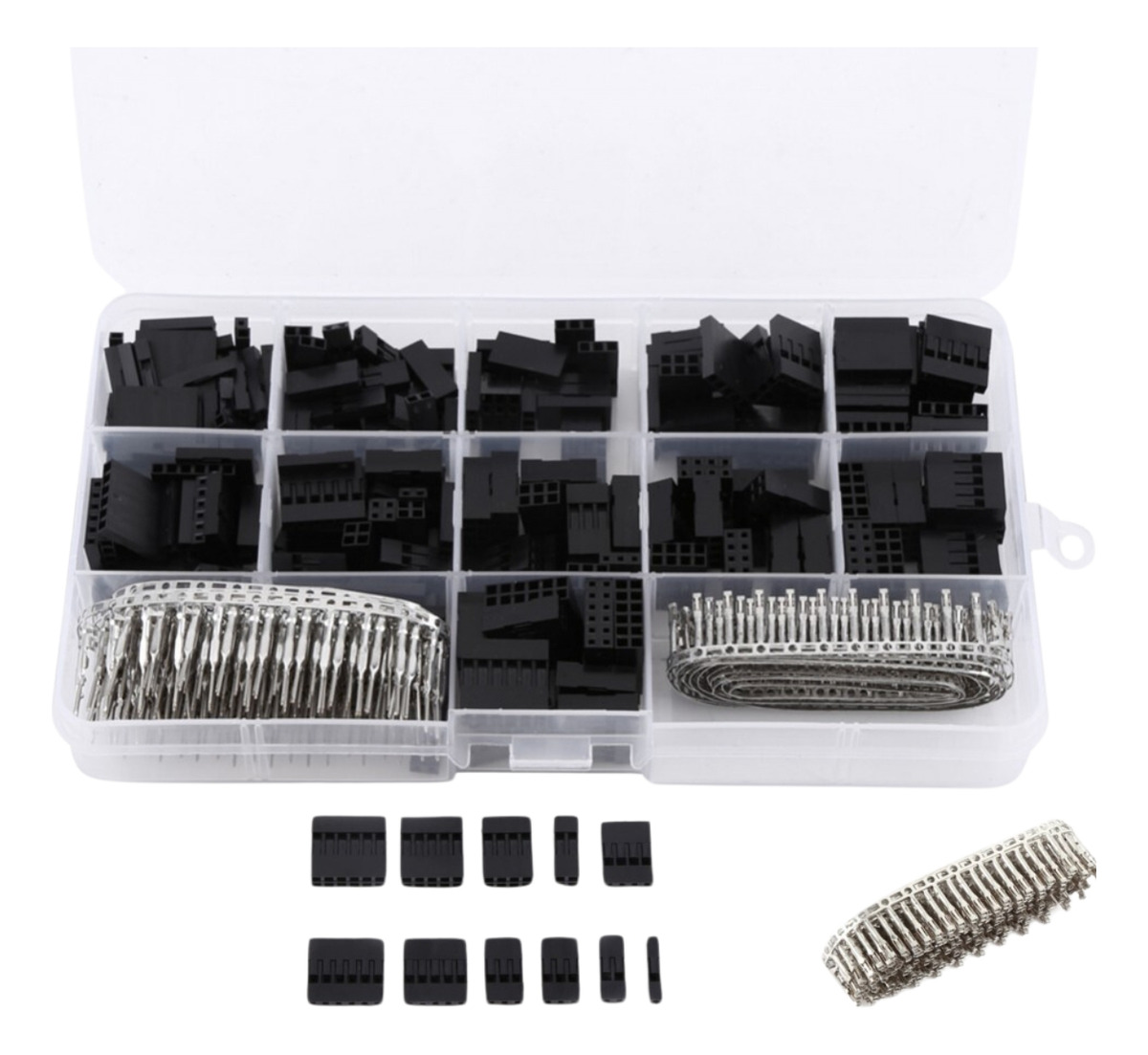 Kit 620 Conectores Dupont Macho/fêmea 2.54mm Com Maleta Organizadora - Smartcomp seu fornecedor ...