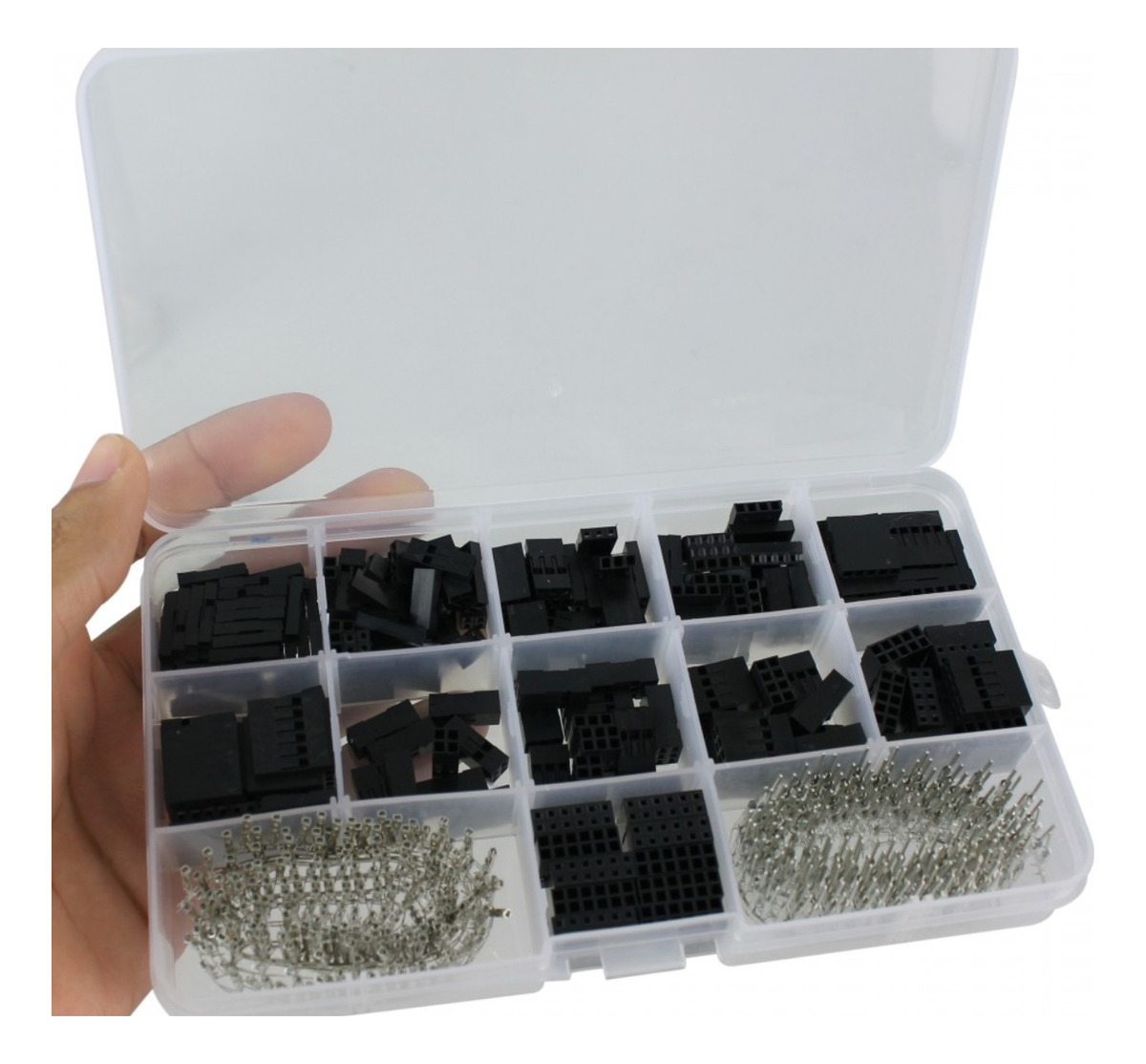Kit 620 Conectores Dupont Macho/fêmea 2.54mm Com Maleta Organizadora - Smartcomp seu fornecedor ...