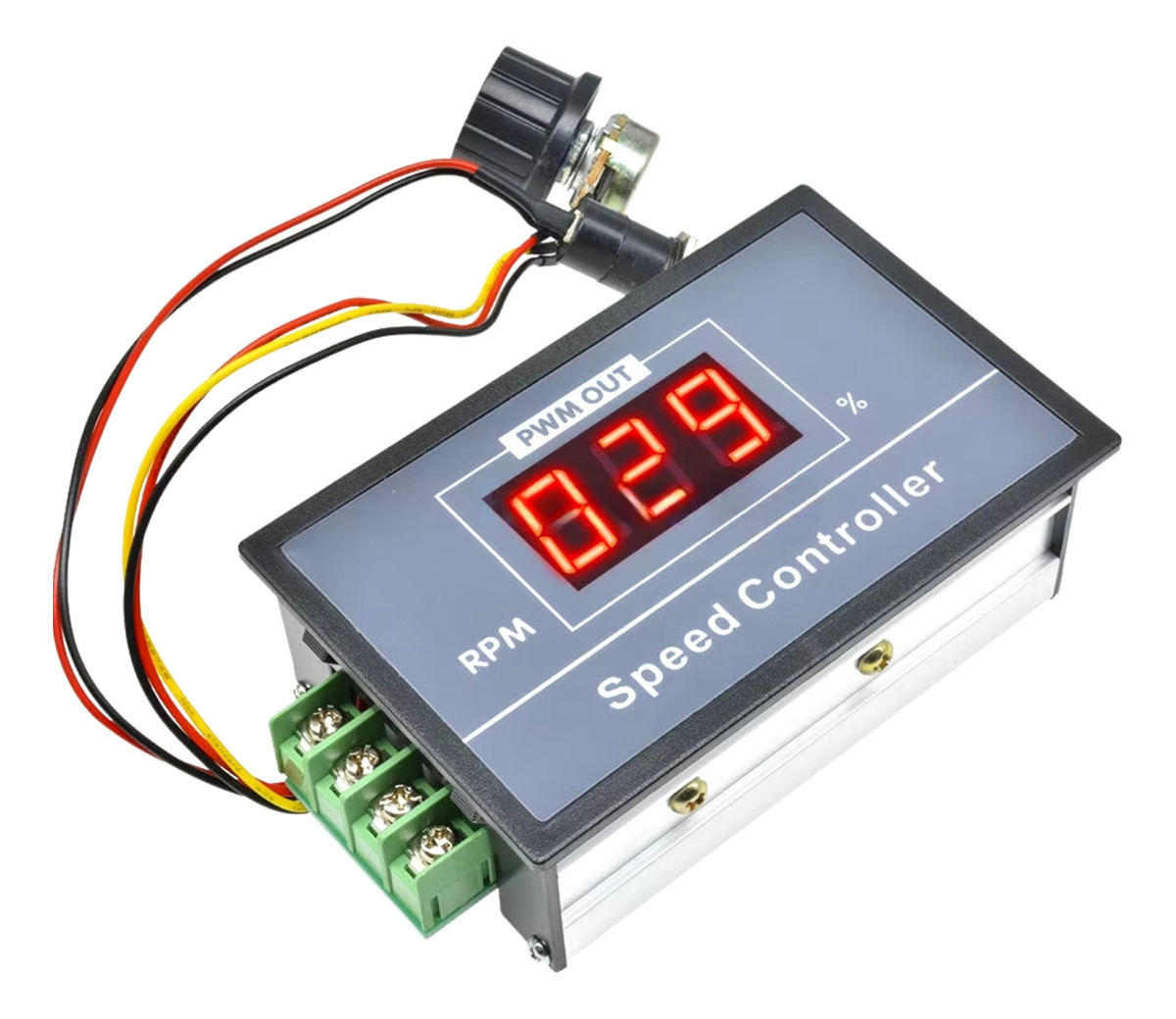 Módulo Controlador De Velocidade Para Motores Pwm 6-60v 20a Com Display ...