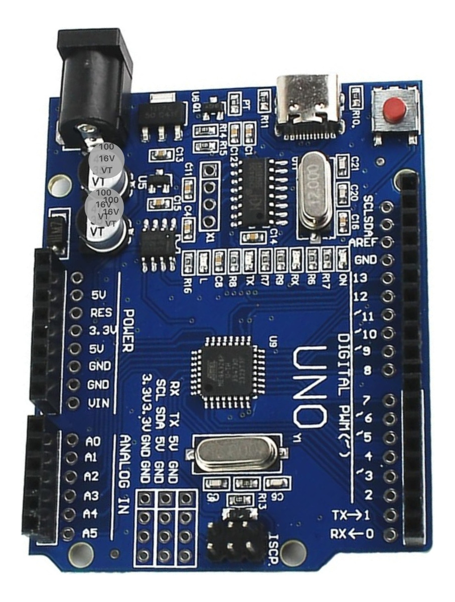Arduino Uno CH340 SMD USB Tipo-C Compatível com IDE Arduino - Smartcomp seu fornecedor confiável ...