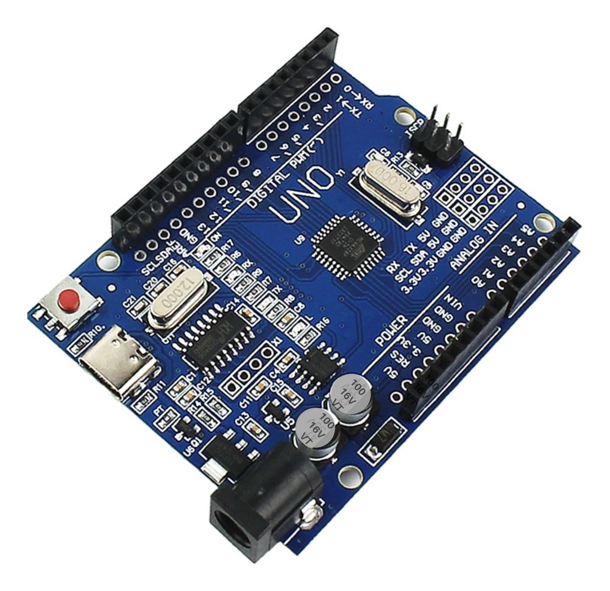 Arduino Uno CH340 SMD USB Tipo-C Compatível com IDE Arduino - Smartcomp seu fornecedor confiável ...