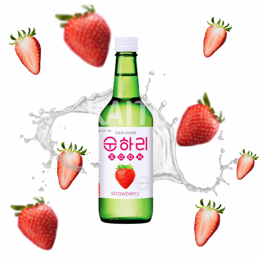 Soju Sabor Morango Bebida Coreana Chum Churum 360m - Lojas Kaito — O ...