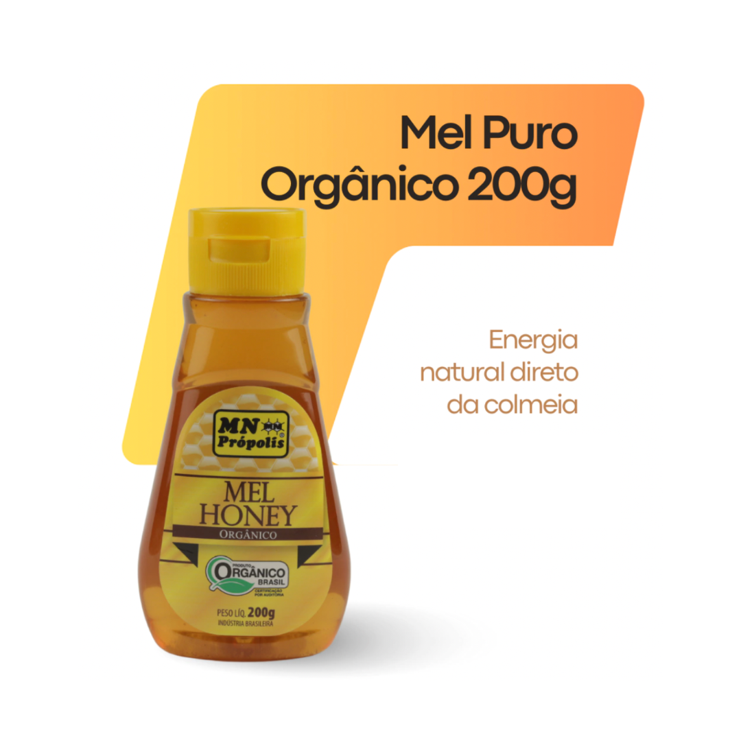 Mel Puro Orgânico 200ml MN Food 100% Natural Sem Conservantes - Lojas ...