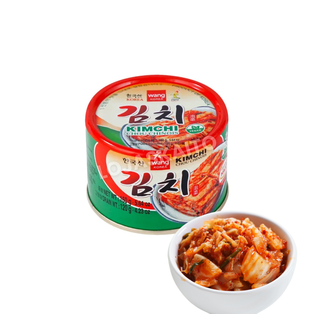 Kimchi Coreano Em Lata Acelga Condimentada Apimentada Wang - 160G ...